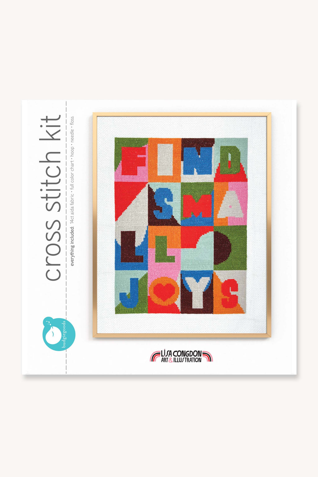 Find Small Joys Cross Stitch Kit – Lisa Congdon Art & Illustration