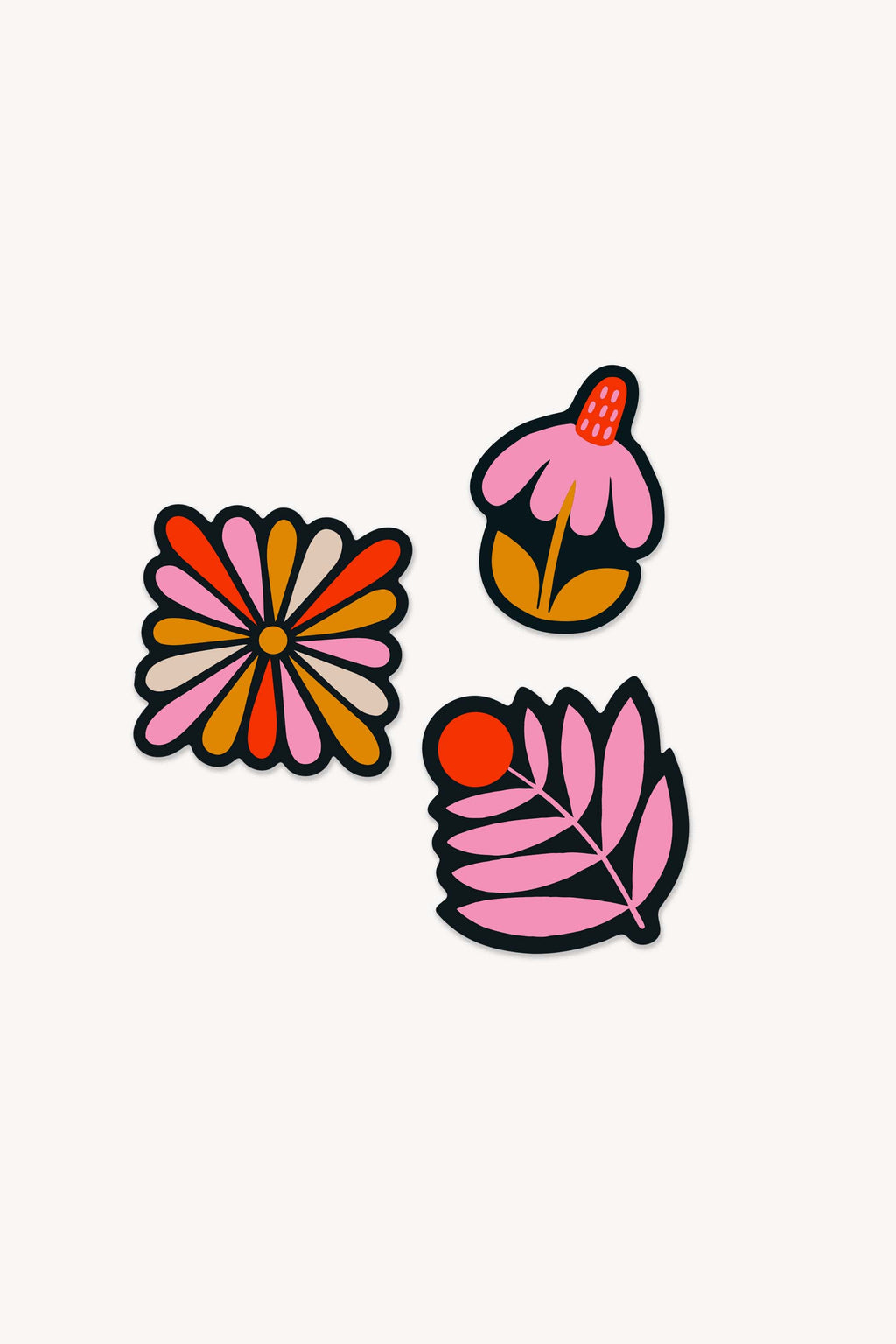 NoSo Patch - Flower set of 3 – Lisa Congdon Art & Illustration