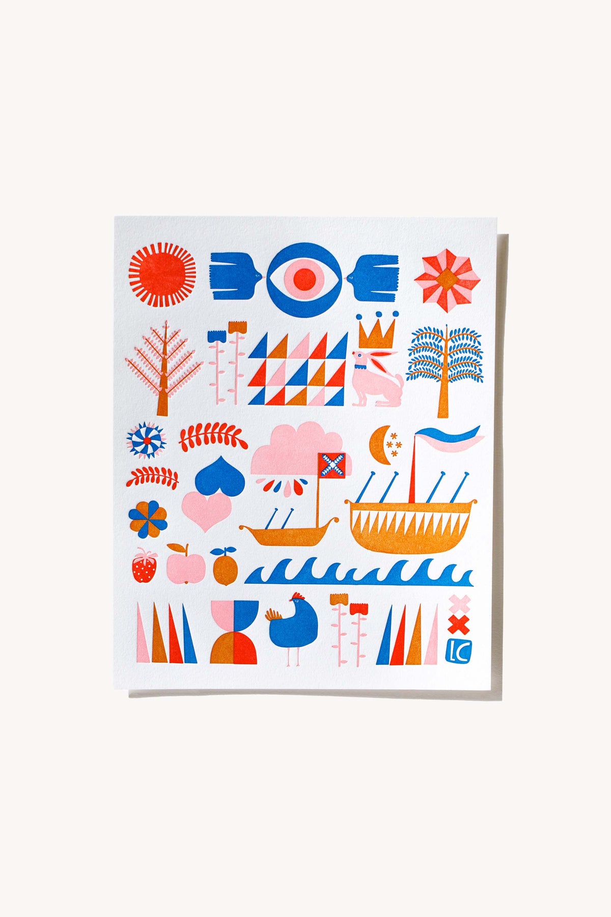 Voyage Letterpress Art Print – Lisa Congdon Art & Illustration