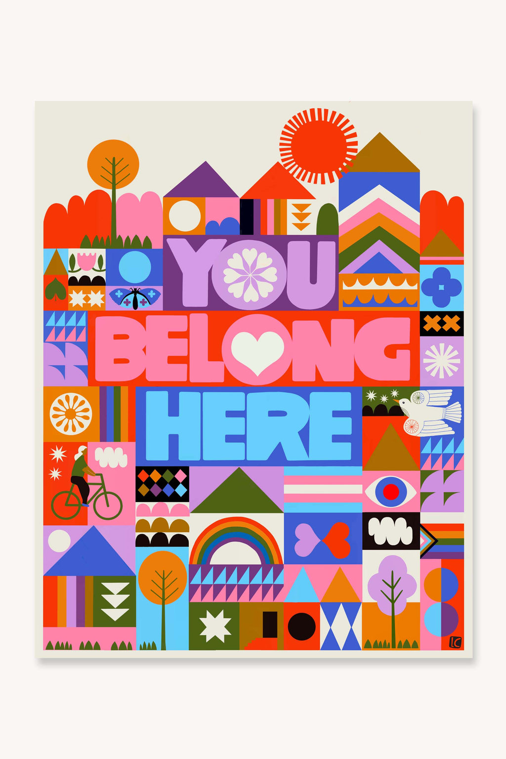 You Belong Here - Art Print – Lisa Congdon Art & Illustration