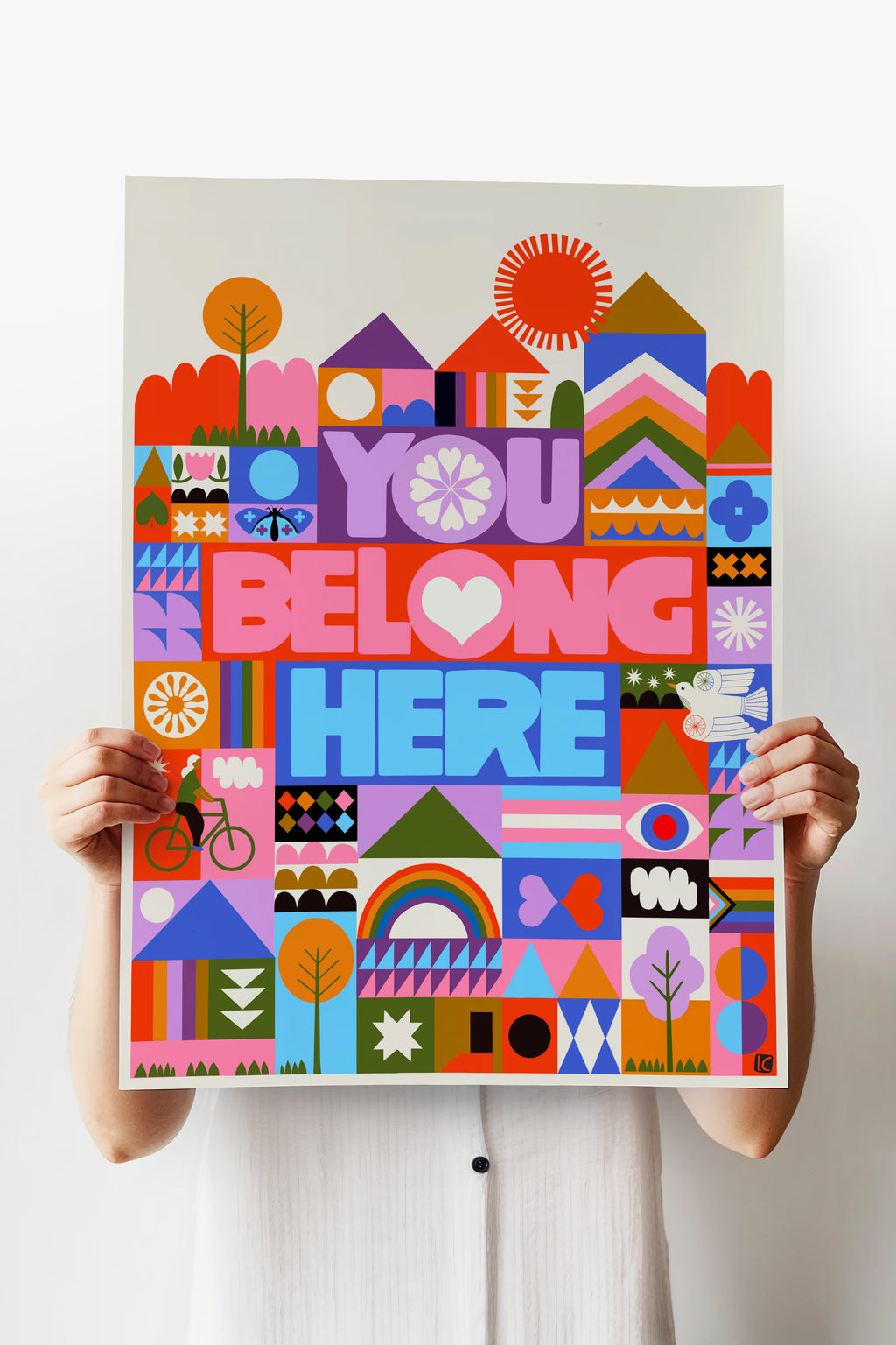 You Belong Here - 18"x24" Poster – Lisa Congdon Art & Illustration