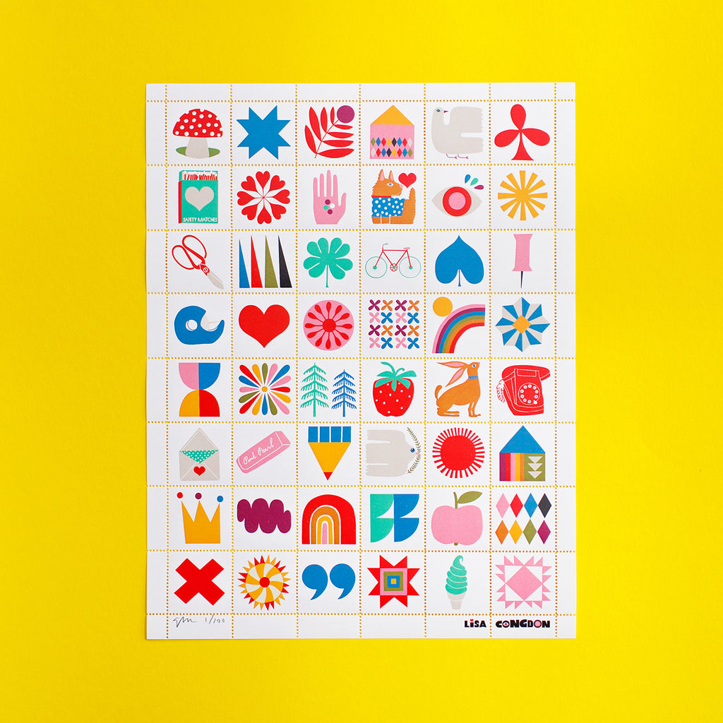 Poster Stamp series 4 - Shapes & Things – Lisa Congdon