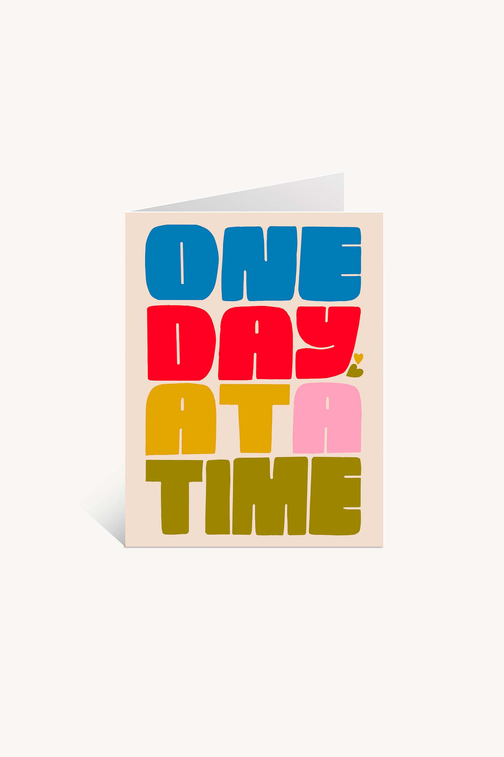 One Day at a Time Greeting Card – Lisa Congdon Art & Illustration