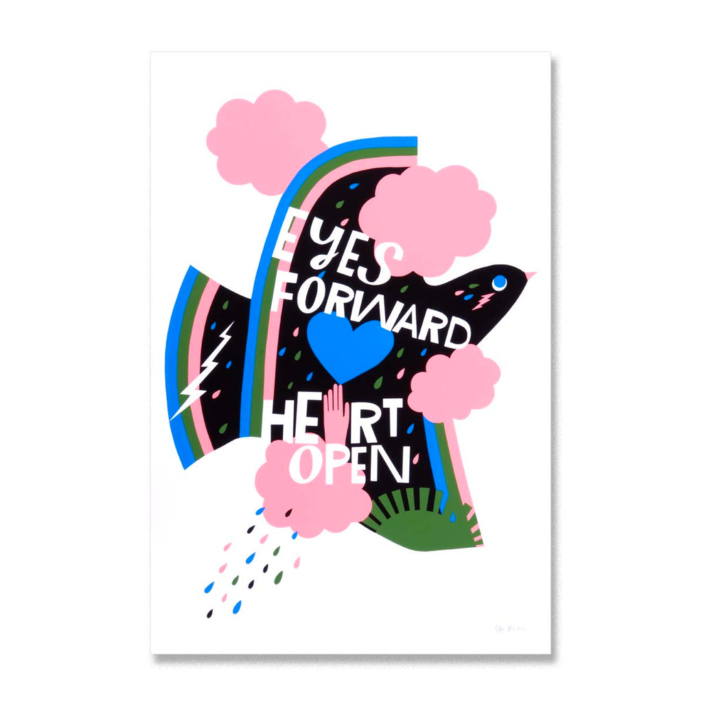 Eyes Forward, Heart Open - Limited Edition Serigraph – Lisa Congdon Art ...